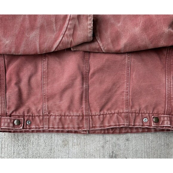 Carhartt | Jackets & Coats | Vintage Carhartt Detroit Jacket Small Sherpa Salmon Rose Pink Color ...